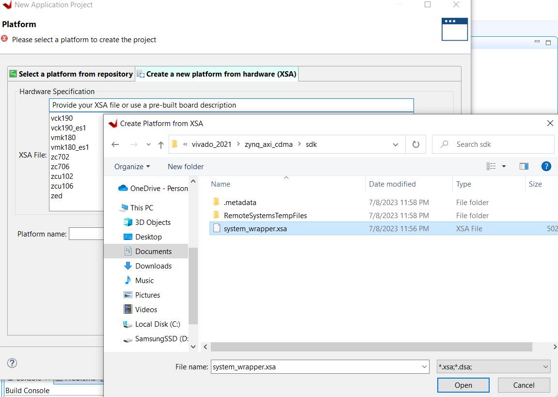 XILINX ZYNQ AXI Central DMA (CDMA) On-Chip Memory (OCM), DDR3 RAM and ...